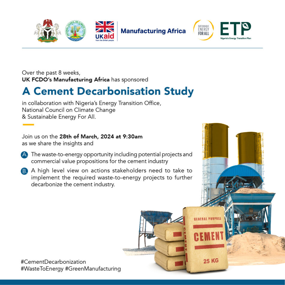 Cement Decarbonization in Nigeria – Nigeria Energy Transition Plan